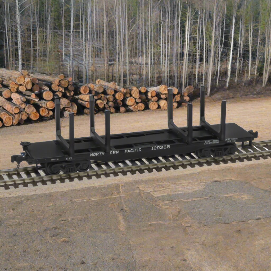 Atlas, 50006292, N Scale, 45' Logging Flatcar Master, Northern Pacific ...