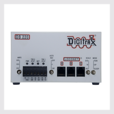 Digitrax, DB220, Advanced LocoNet Dual 3/5/8 Amp AutoReversing DCC Boo