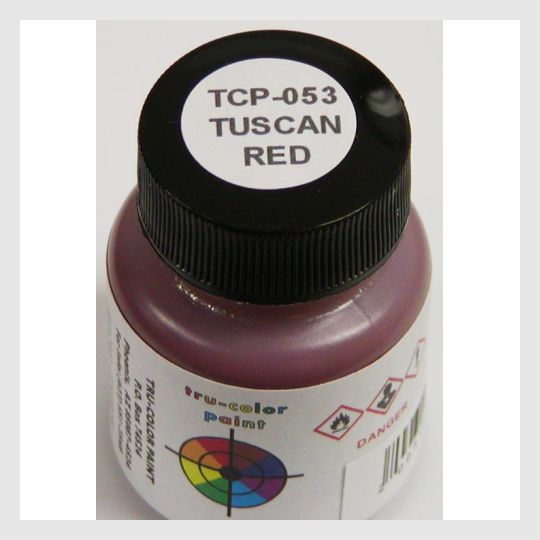 Tru-Color Paint, TCP-053, Airbrush Ready, Tuscan Red, 1 oz – RJ's Trains