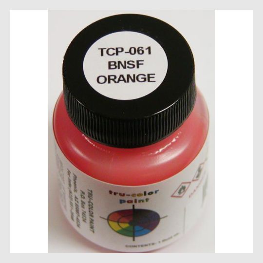 Tru-Color Paint, TCP-061, Airbrush Ready, BNSF Orange, 1 oz – RJ's Trains