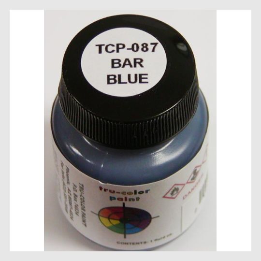 Tru-Color Paint, TCP-087, Airbrush Ready, BAR Blue, 1oz – RJ's Trains