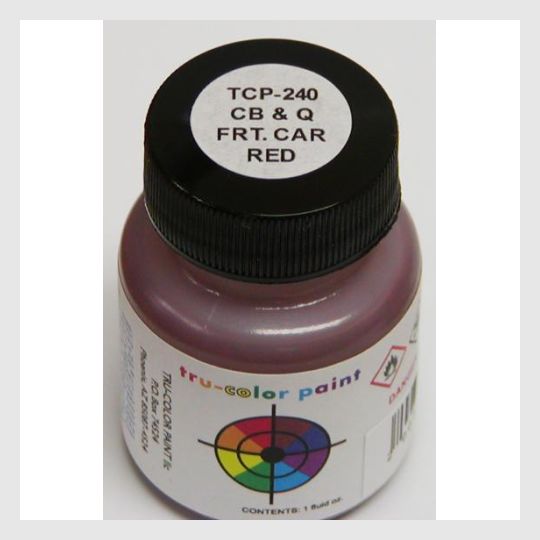 Tru-Color Paint, TCP-240, Airbrush Ready, Burlington Freight Car Red ...